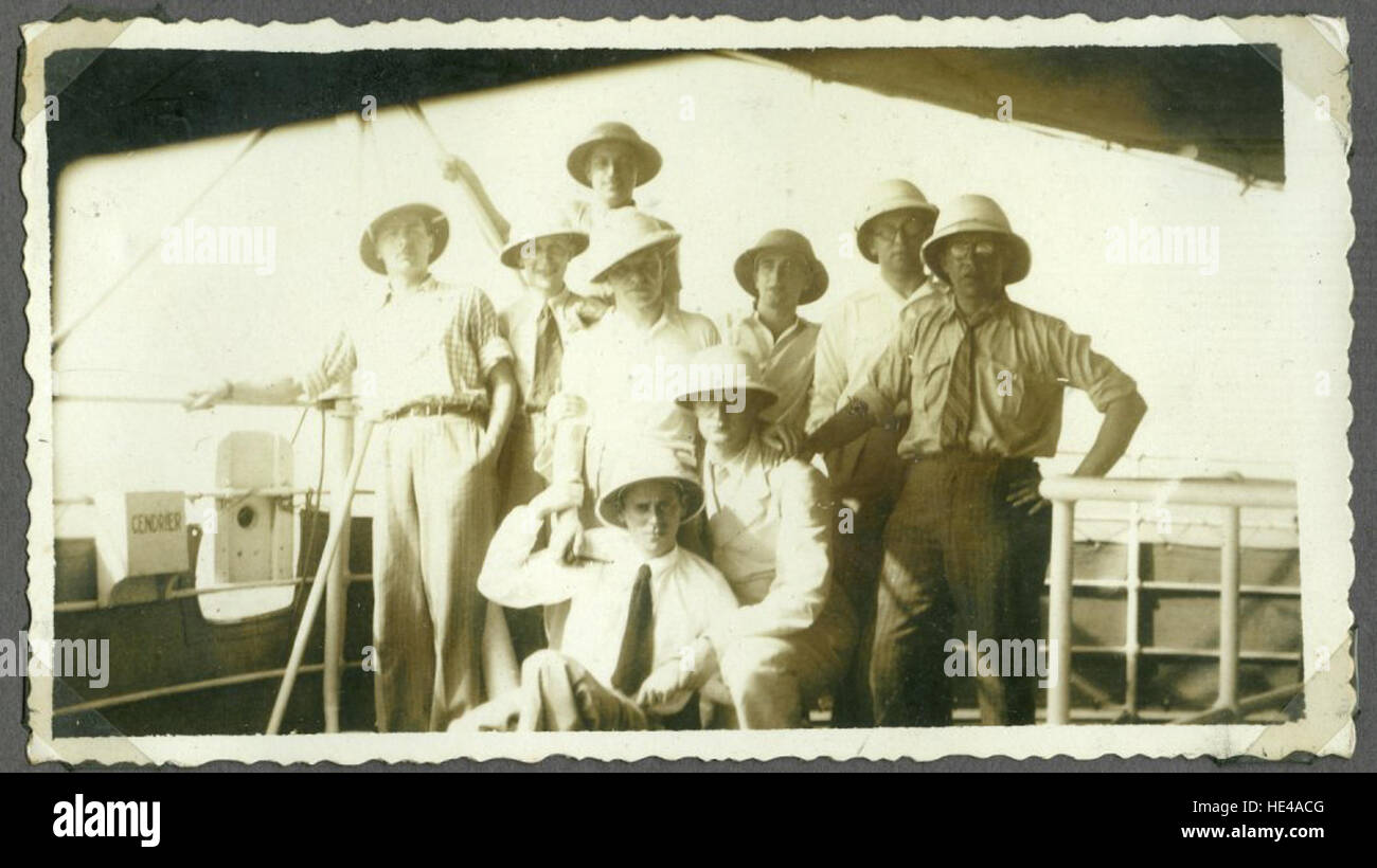 This historic image from 1939 depicts the journey to the Congo ...