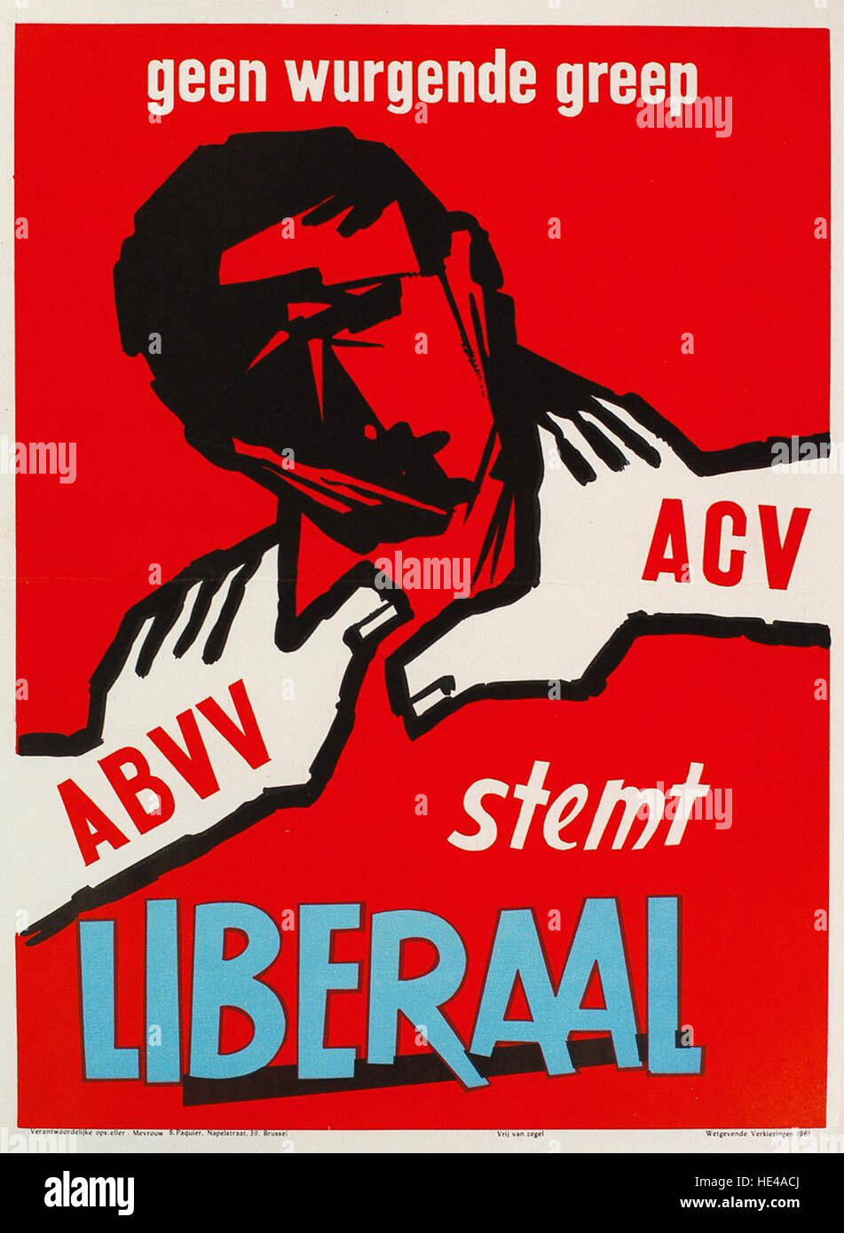 Poster belgian liberal party hi-res stock photography and images - Alamy