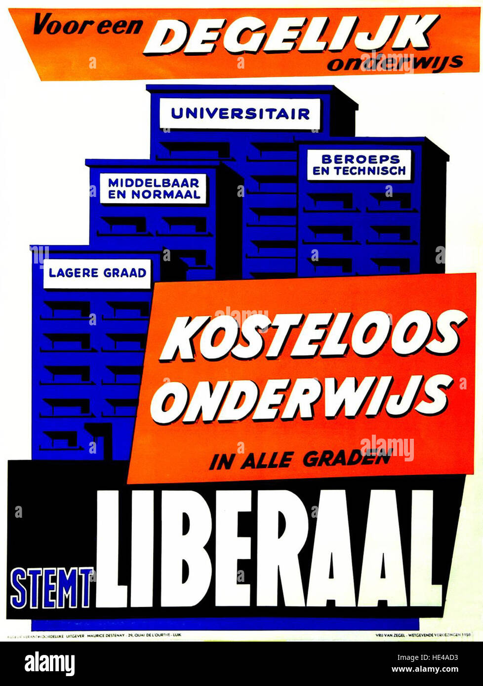 Poster belgian liberal party hi-res stock photography and images - Alamy