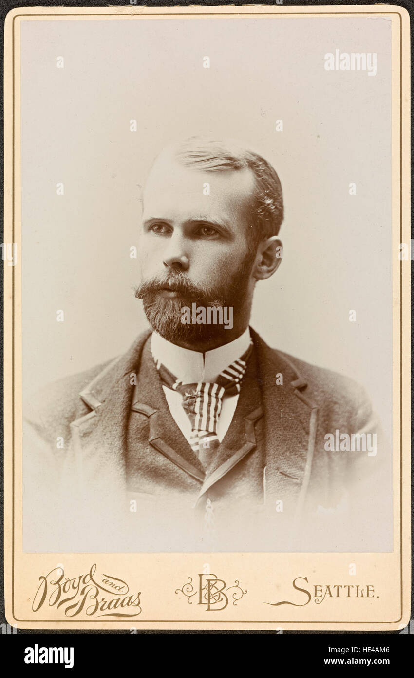 A 1892 portrait of photographer Anders Beer Wilse, taken by Boyd and ...