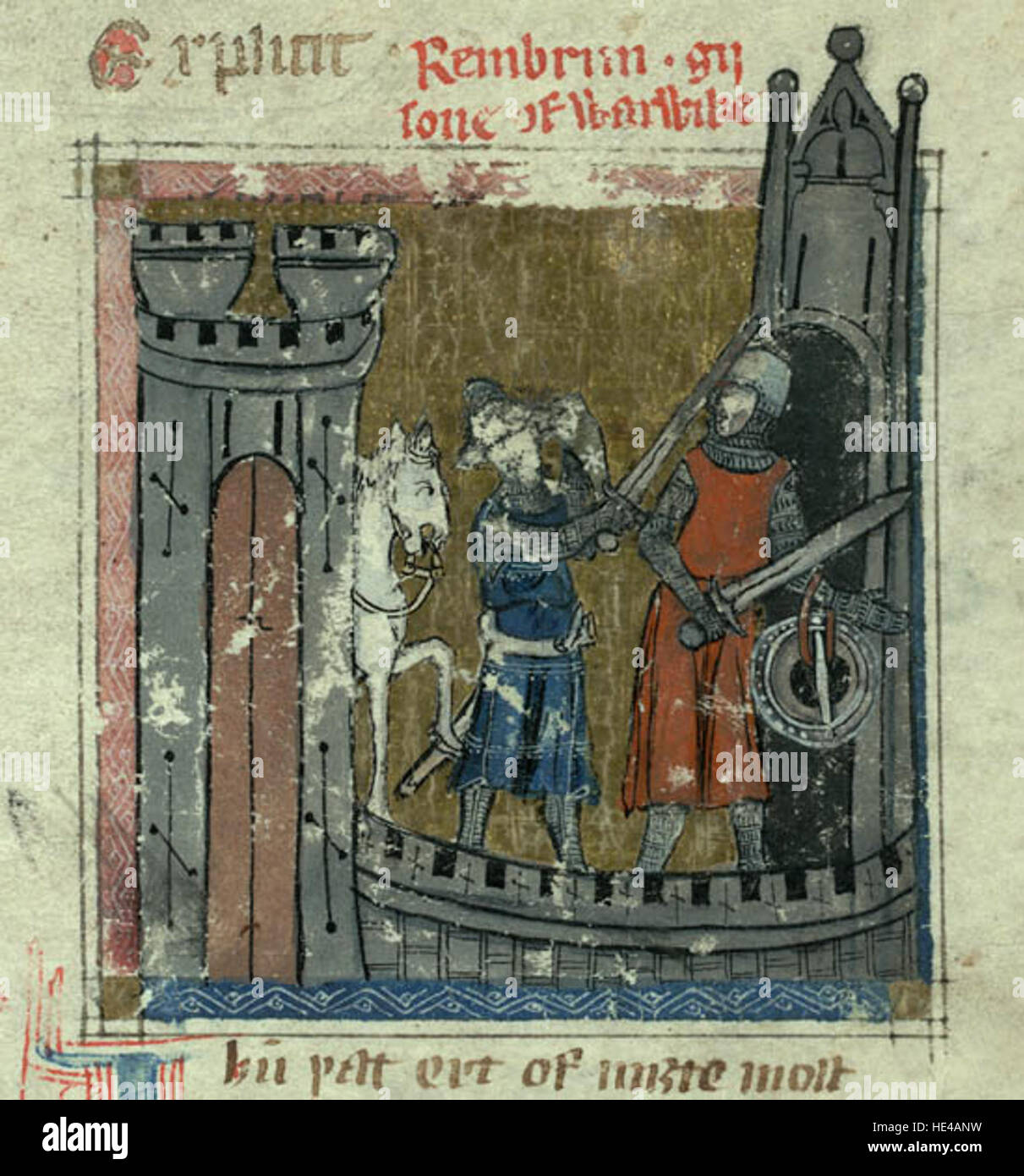 The *Auchinleck Manuscript*, a significant 14th-century manuscript ...