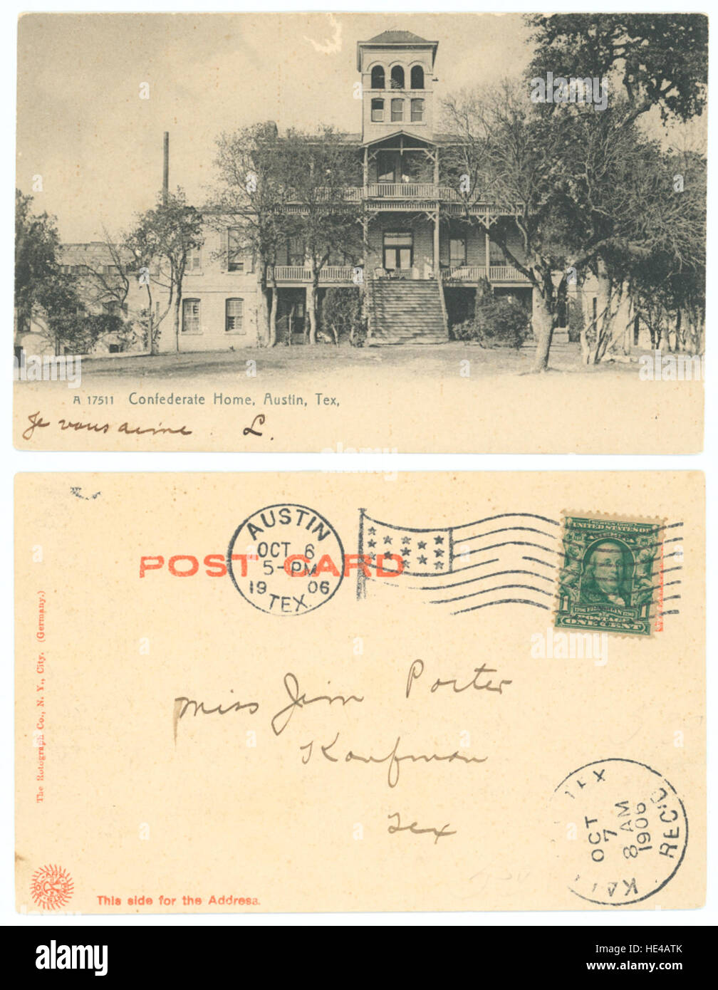 The Confederate Home in Austin, Texas, served as a residence for ...