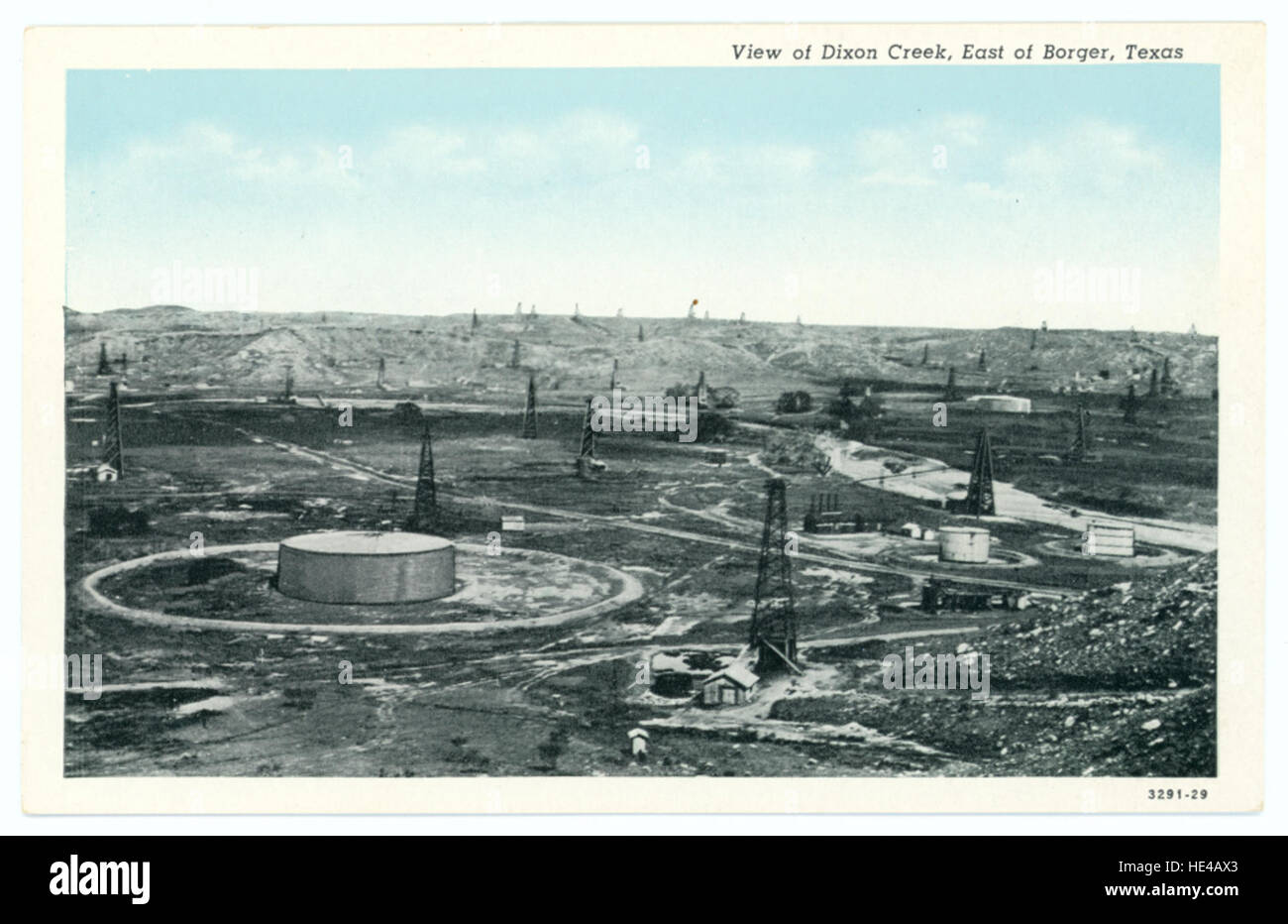A Historic View Of Dixon Creek Located East Of Borger Texas