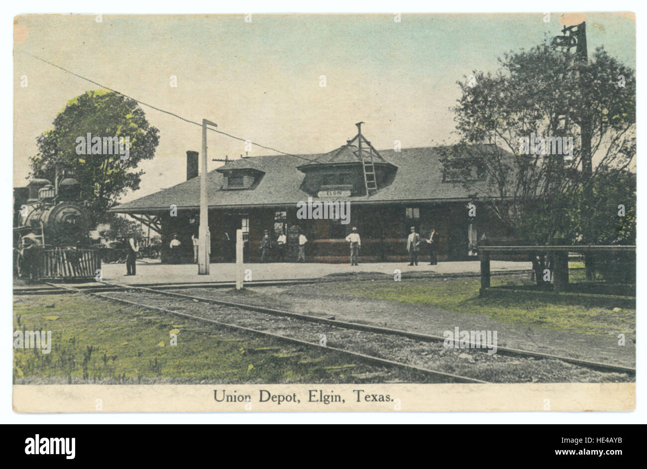 The Union Depot in Elgin, Texas, was a central hub for railroad travel ...