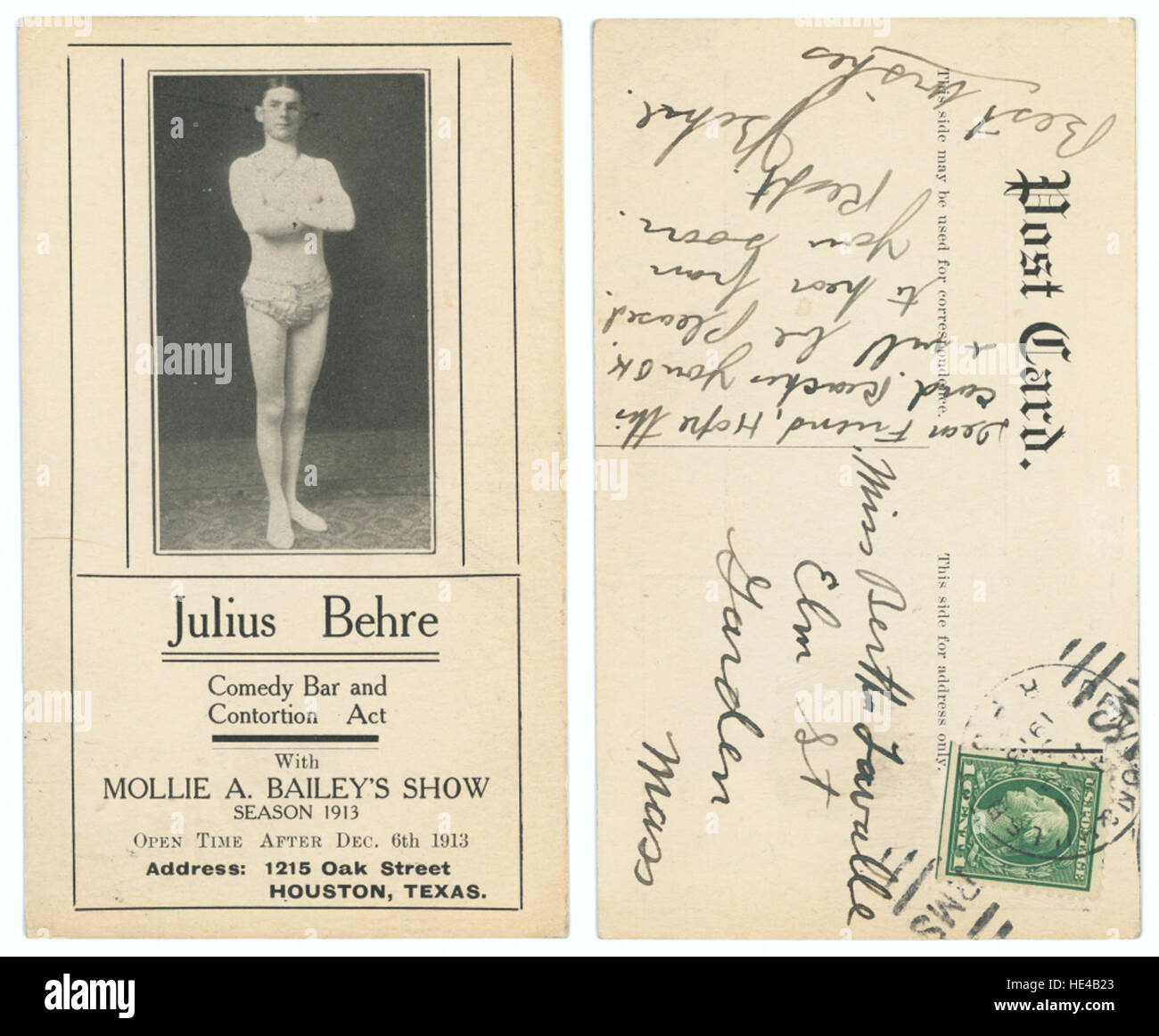 Contortionist vintage hi-res stock photography and images - Alamy