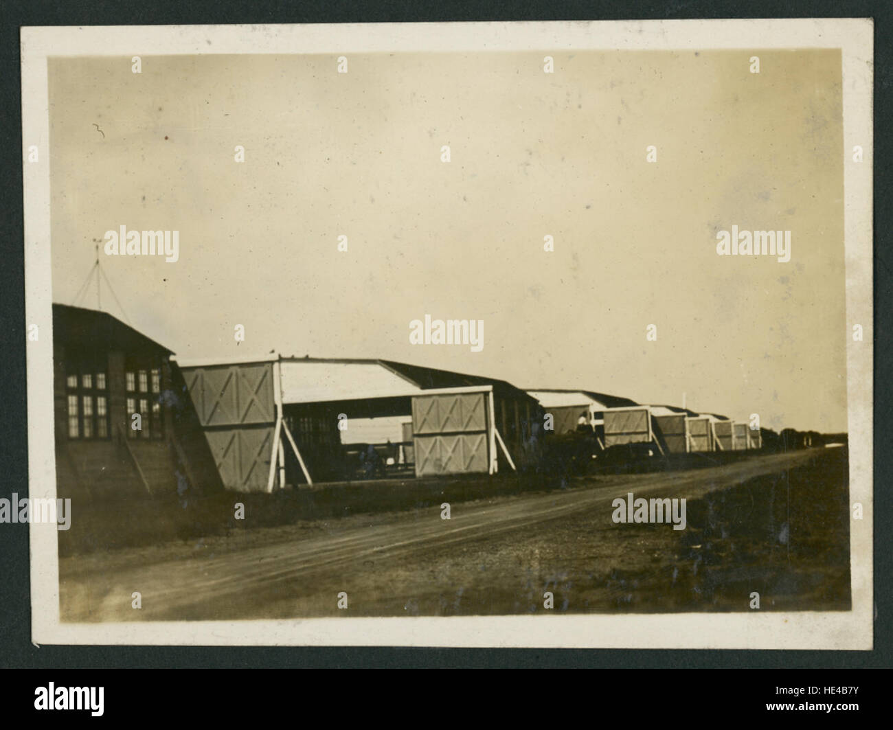 A historic image of 'Hanger Row' at Dallas Love Field, Texas ...