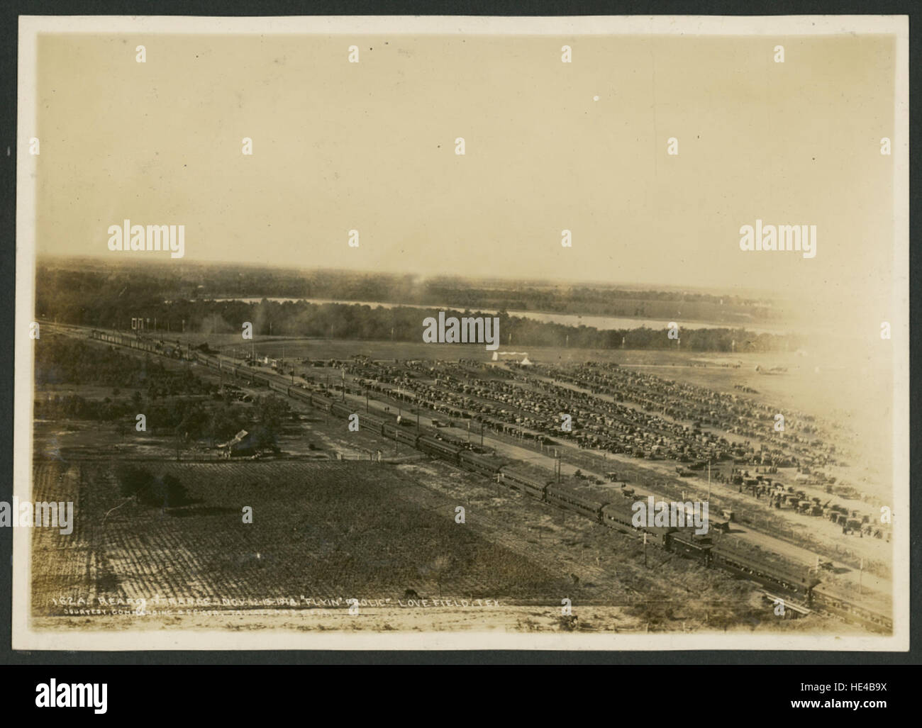 Rear Entrance, Nov 12-13, 1918 'Flyin' Frolic' Love Field, Tex Stock ...