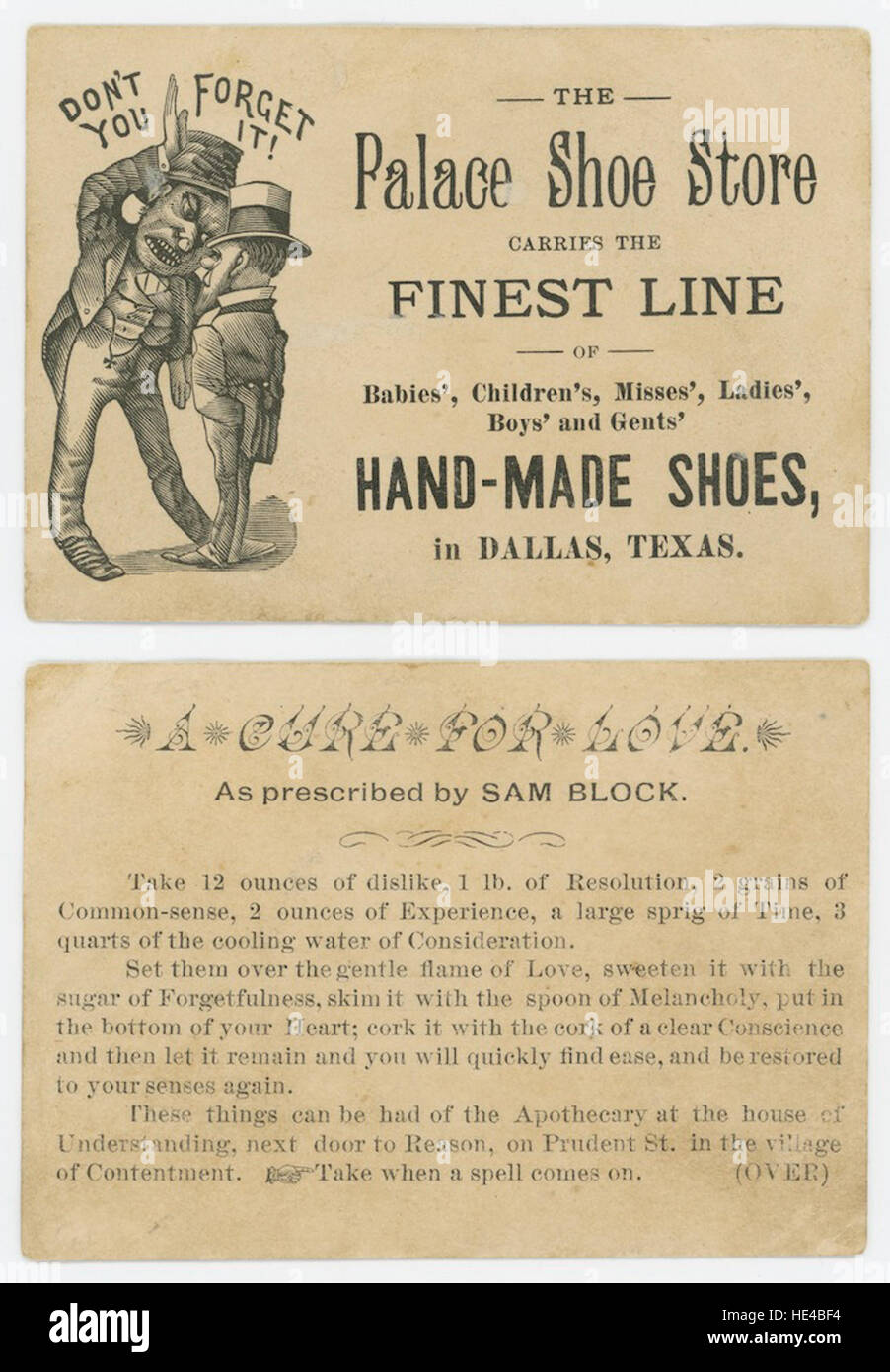 Old advertisements 1800s hi-res stock photography and images - Alamy
