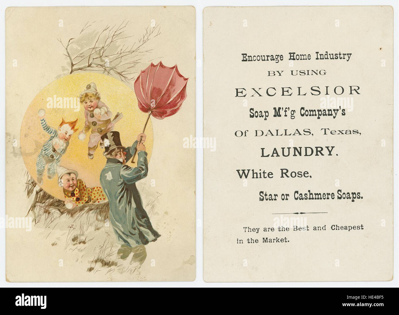 This vintage advertisement from Excelsior Soap Manufacturing Company ...