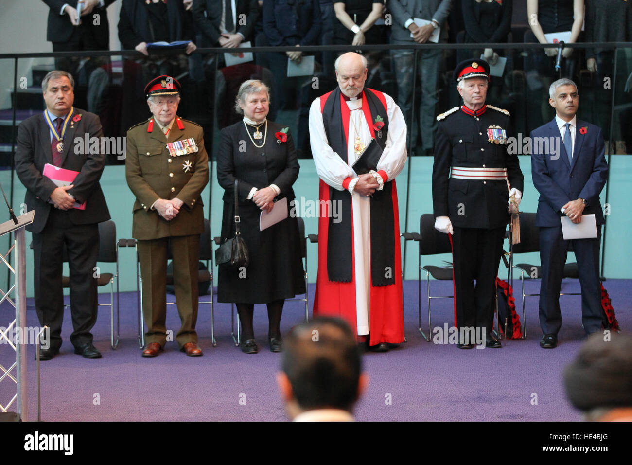 The Mayor of London, Sadiq Khan, Chairman of the London Assembly, Tony ...