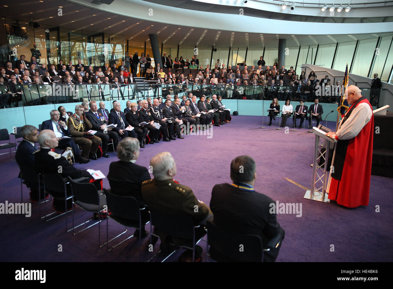 The Mayor of London, Sadiq Khan, Chairman of the London Assembly, Tony ...