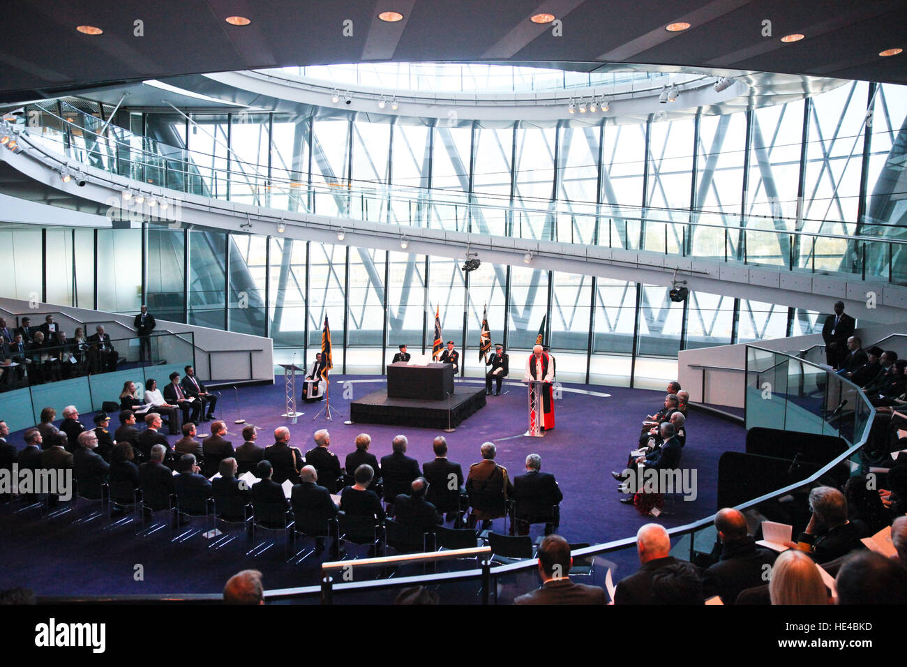 The Mayor of London, Sadiq Khan, Chairman of the London Assembly, Tony ...
