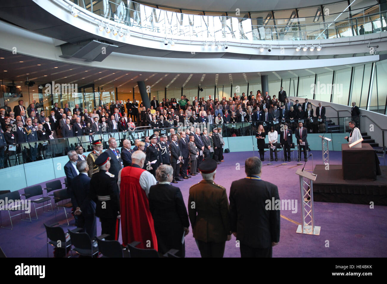 The Mayor of London, Sadiq Khan, Chairman of the London Assembly, Tony ...