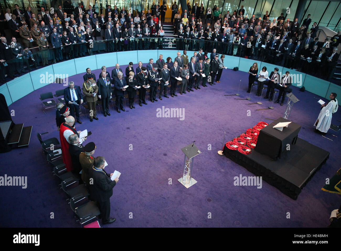 The Mayor of London, Sadiq Khan, Chairman of the London Assembly, Tony ...