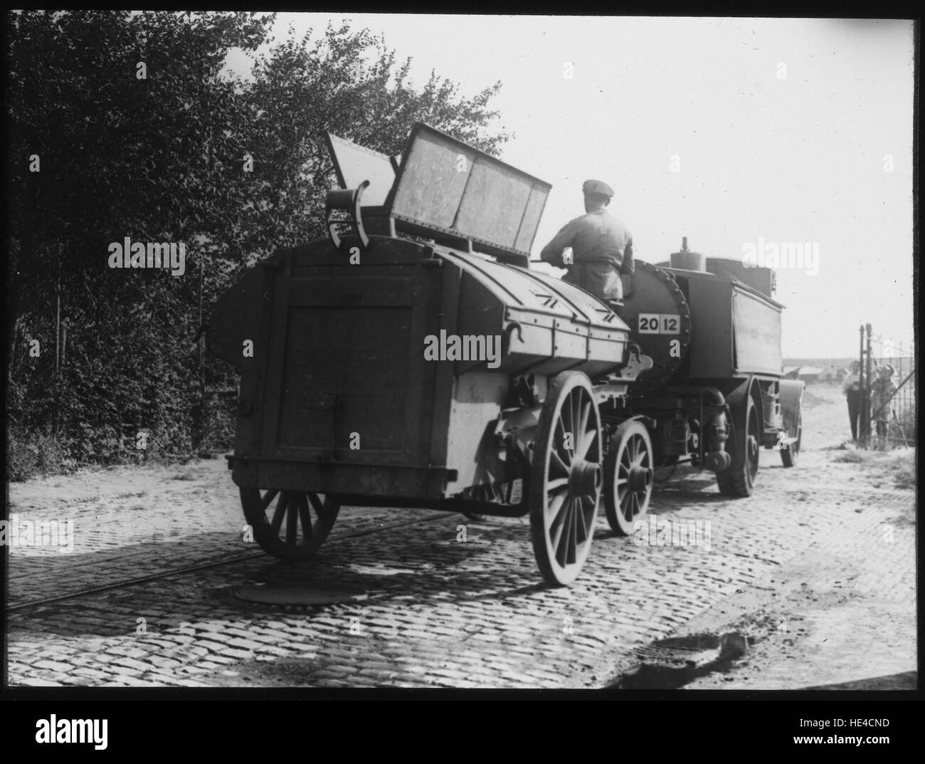 Municipal cleaning, Den Helder, garbage collection, historical image ...