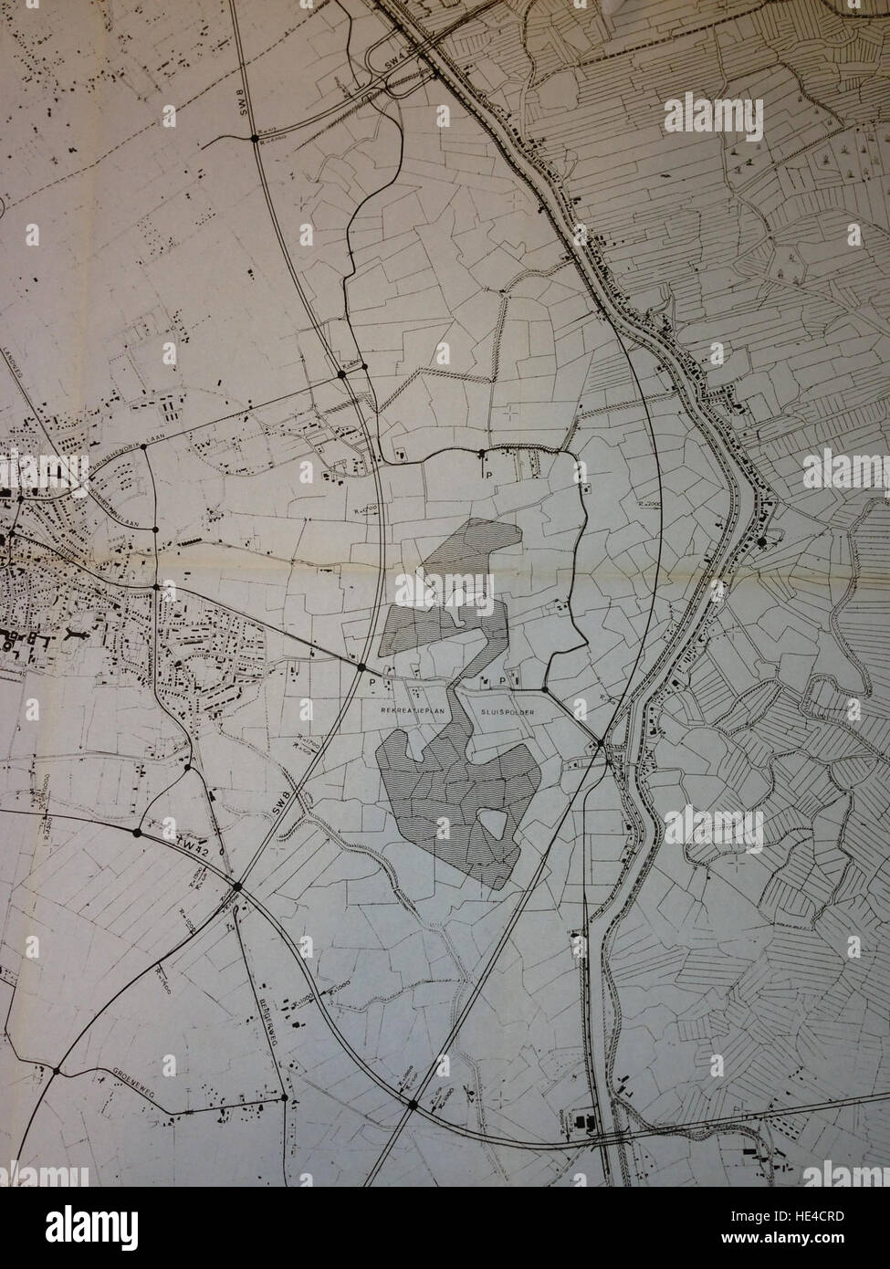 Old highway map hi-res stock photography and images - Alamy