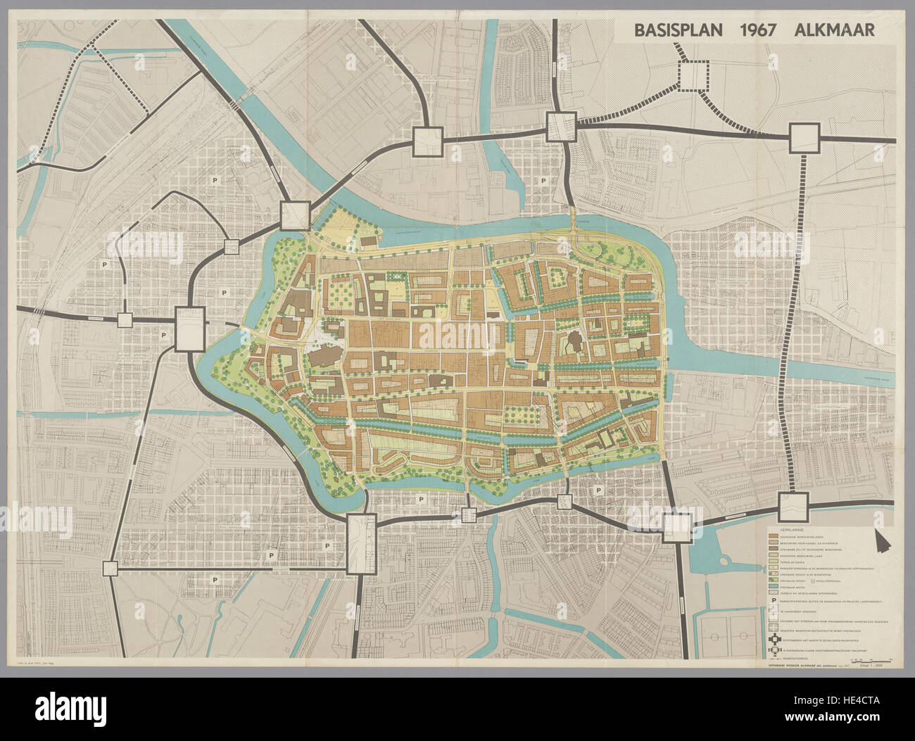 Street plan, depicting historical urban development or wartime changes ...