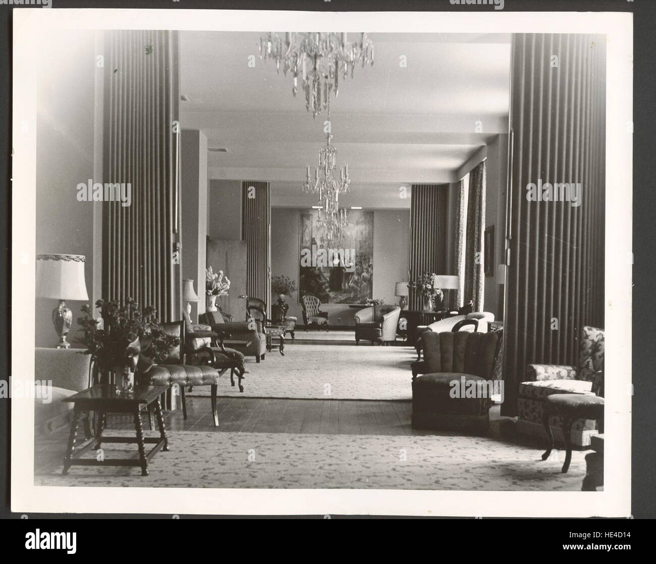 Reception hall at Mount St. Joseph Motherhouse, historical photograph ...