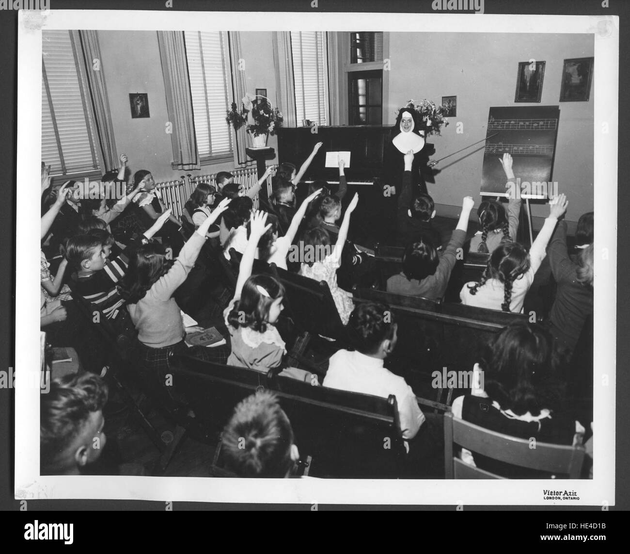 London teacher school Black and White Stock Photos & Images - Alamy