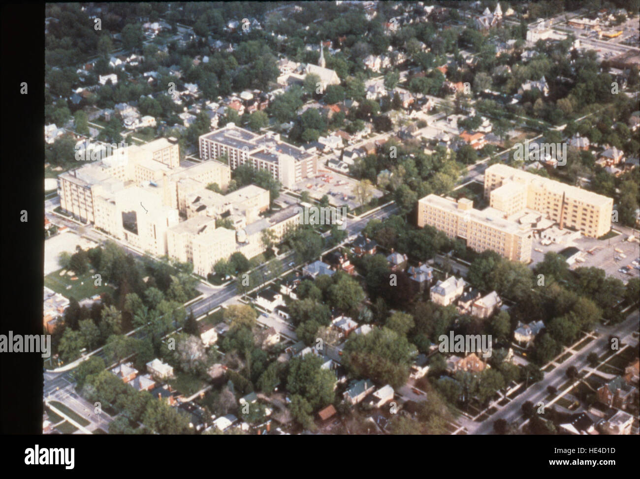 Aerial view of St. Joseph's Health Centre, London, Ontario, historic ...