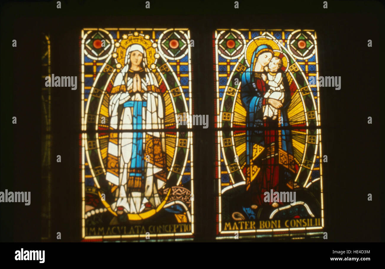 Windows of the Immaculate Conception Chapel at Mount St. Joseph in ...