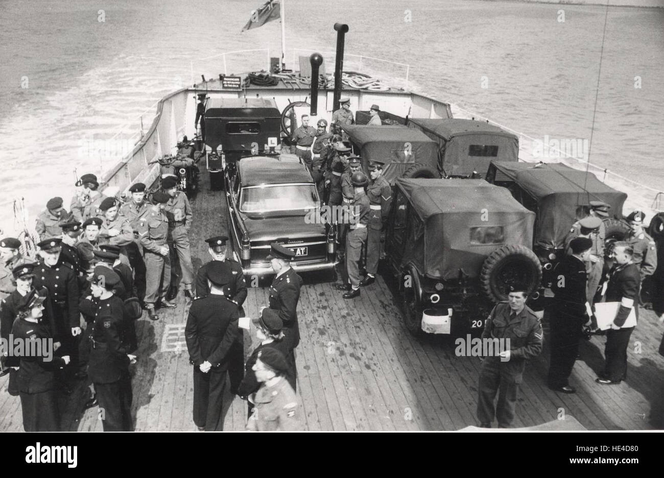 On board the Humber ferry, 'Exercise Exodus', Hull 28, historic ...