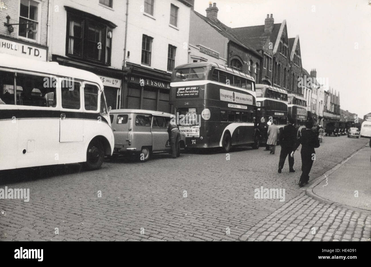 A photograph of a bus convoy during a simulated evacuation from Hull ...
