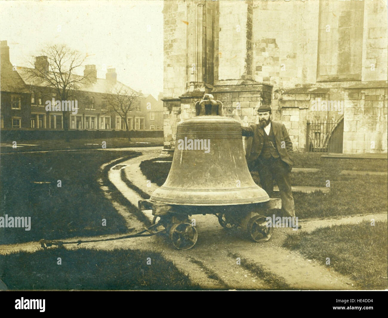 A photograph of the old dead bell at Beverley Minster, taken around ...