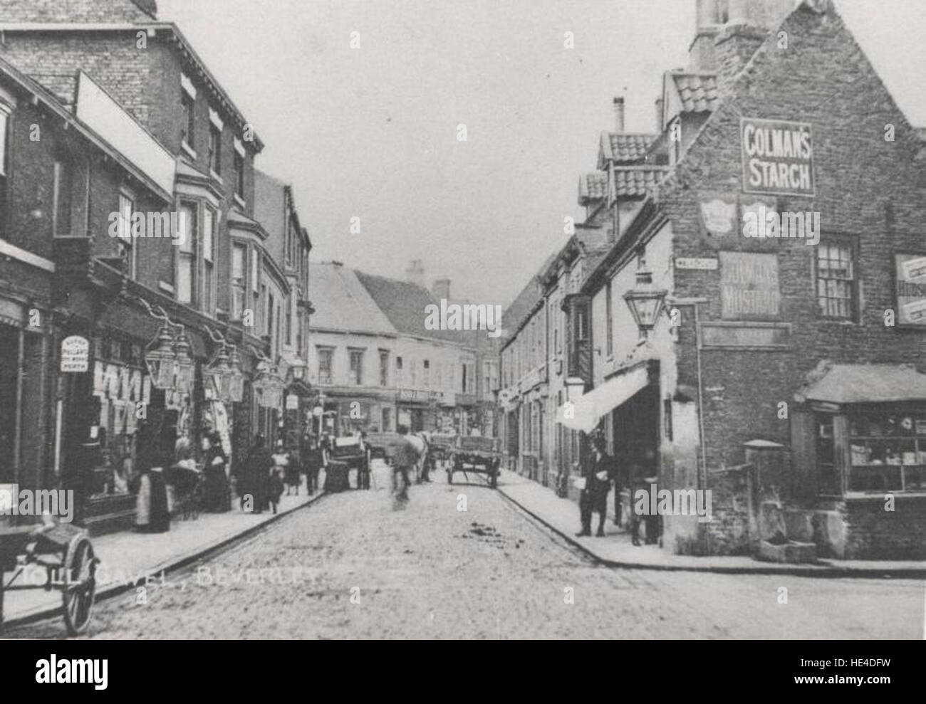 Toll Gavel and Walkergate Corner, c1900, Beverley, Yorkshire Stock ...