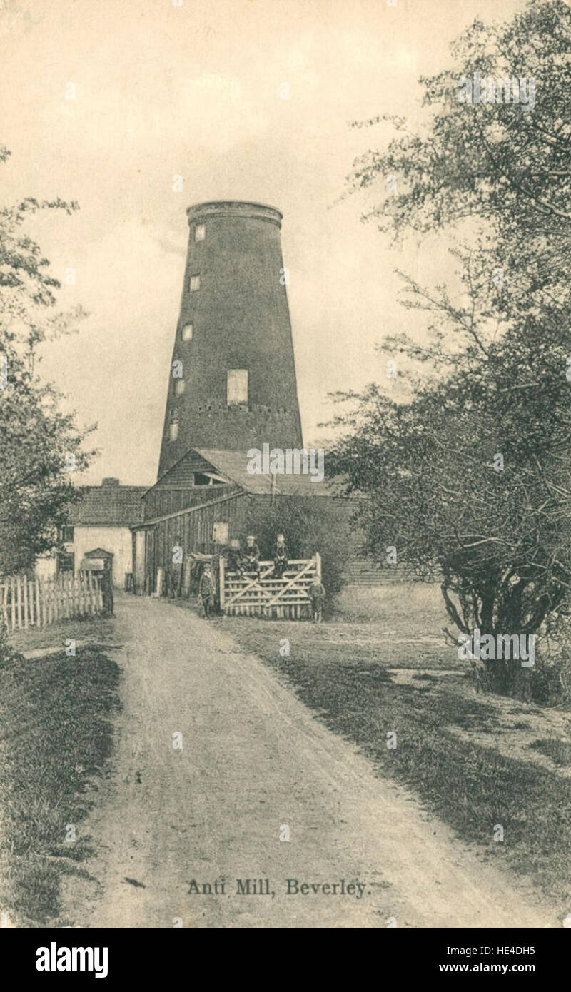 Anti Mill at Beverley Westwood, before 1897, showcasing historic ...