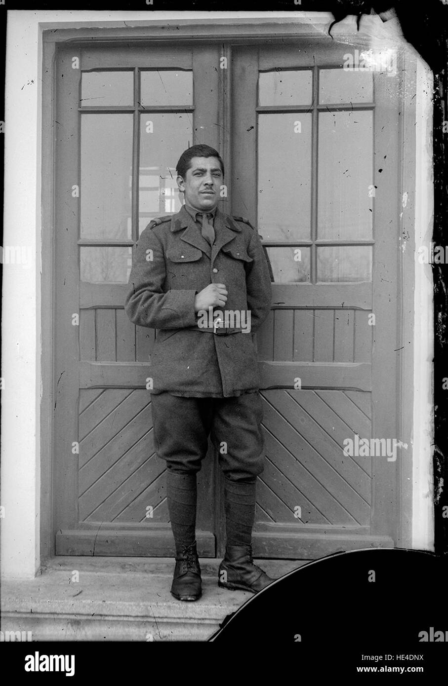 Private first class, uniform M1933, historical image, Costică Acsinte ...