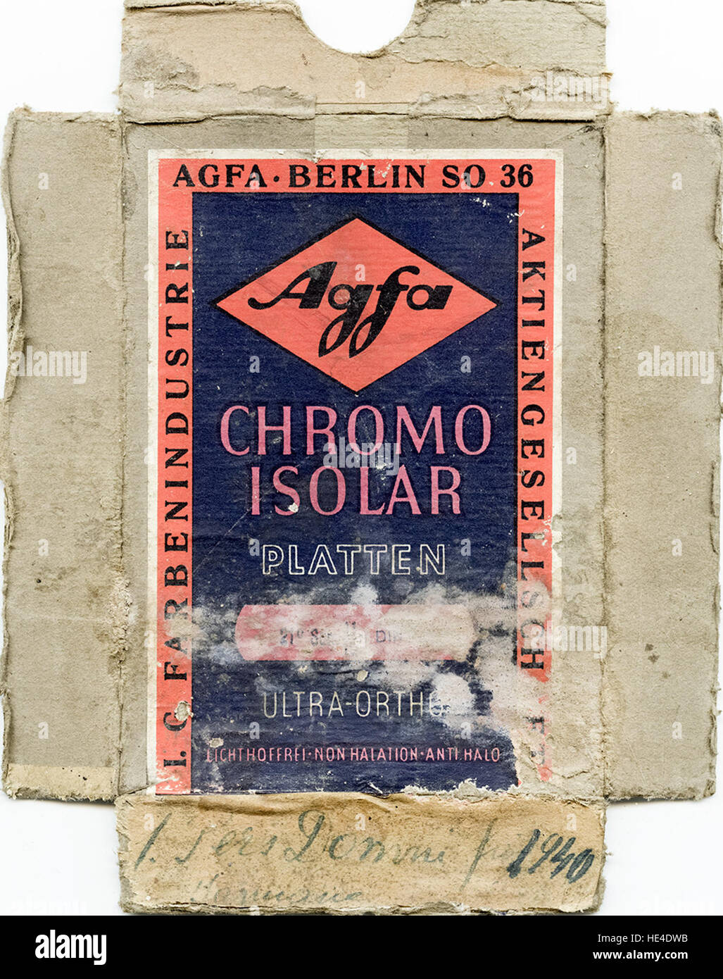 Orthocromatic glass plate hi-res stock photography and images - Alamy