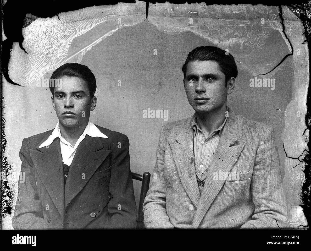 Two portraits, historic image, Costica Acsinte Archive, Ialomita ...