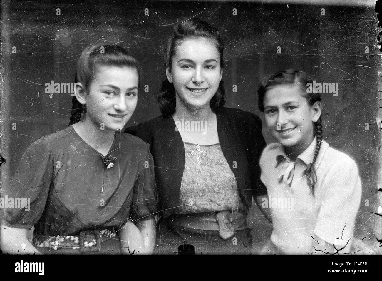 A collection of two portraits of girls captured by Costica Acsinte in ...