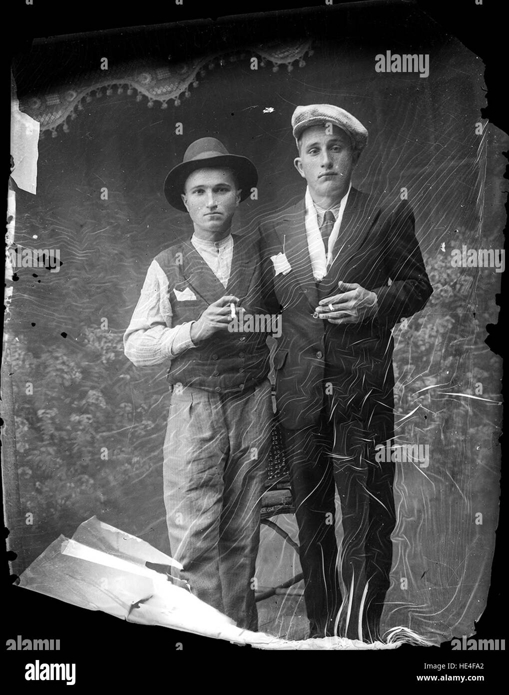 Two young people, Ialomița, Romania, Costică Acsinte Archive, glass ...