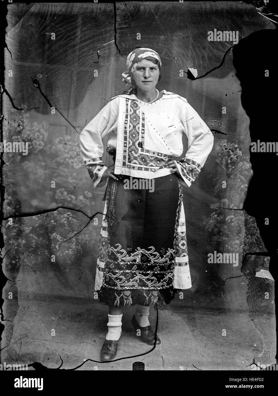 A photograph of a woman in traditional clothing, captured by Costica ...