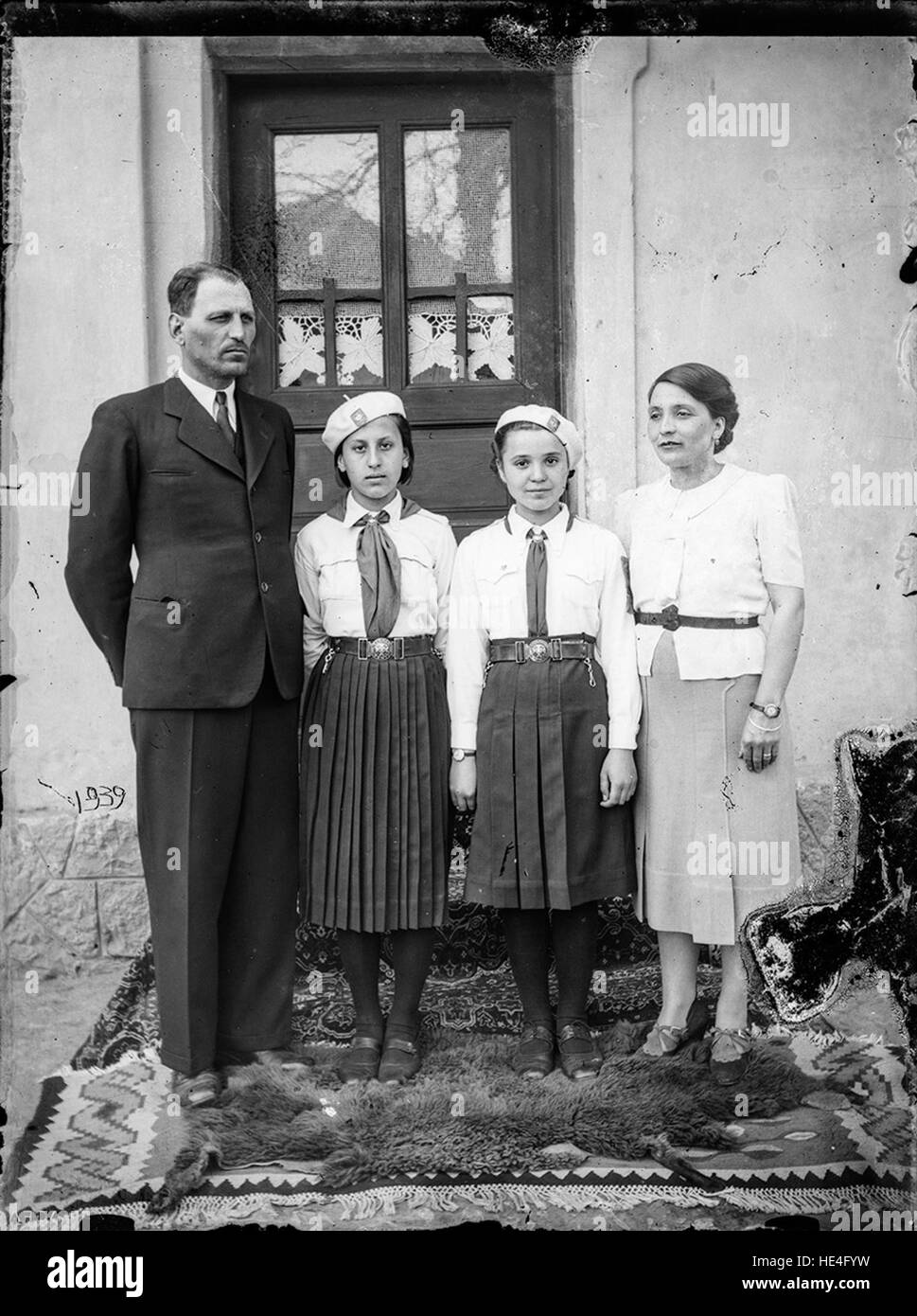 Vintage family portrait from 1939, captured by Costica Acsinte Archive ...