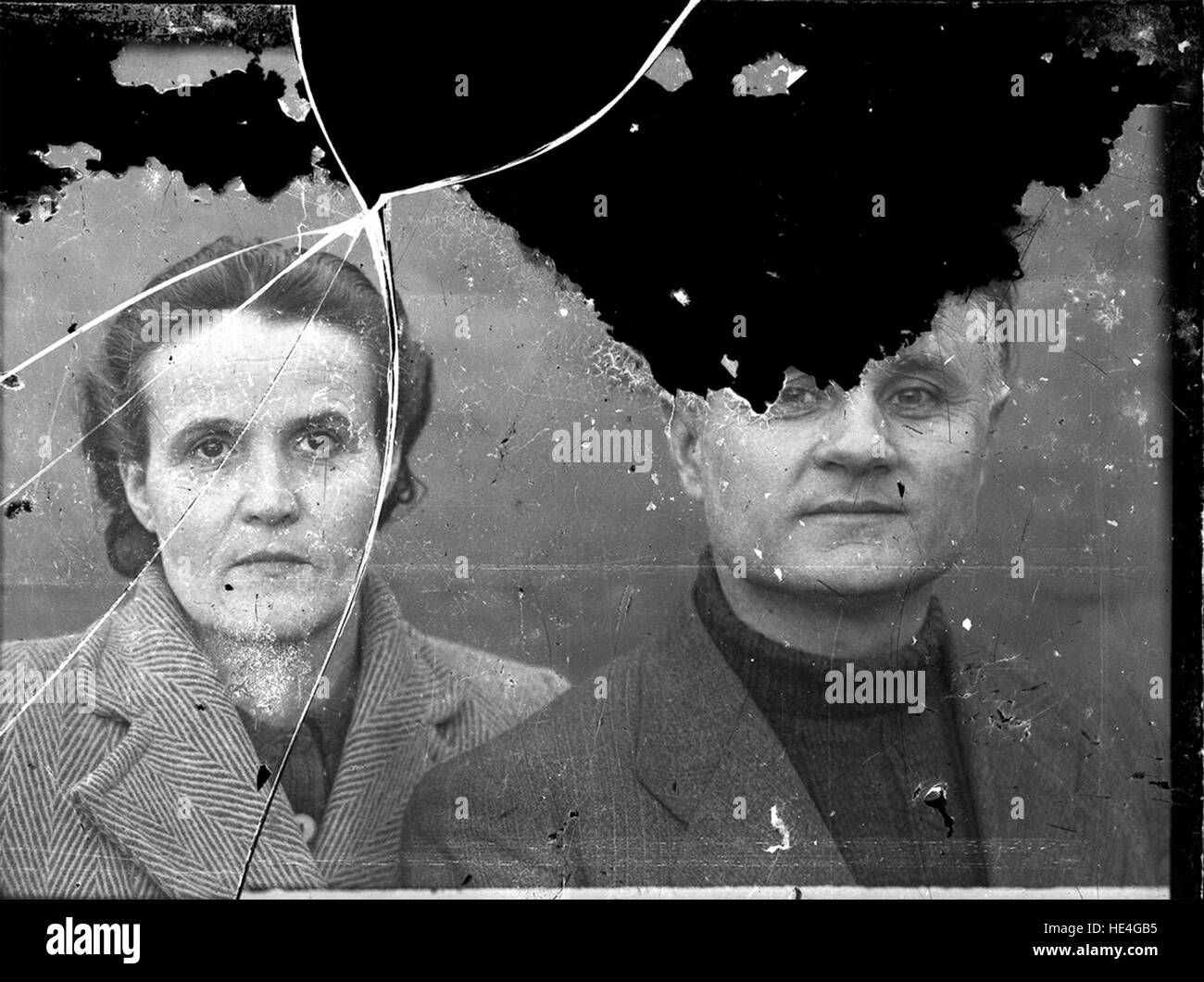 Four portraits from the Costica Acsinte Archive, showcasing individuals ...