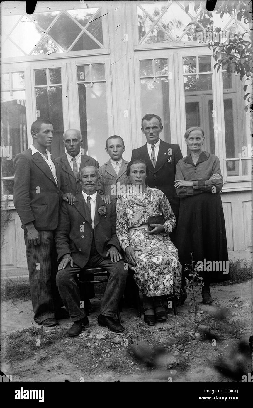 A family portrait taken in Romania in 1937, part of the Costica Acsinte ...