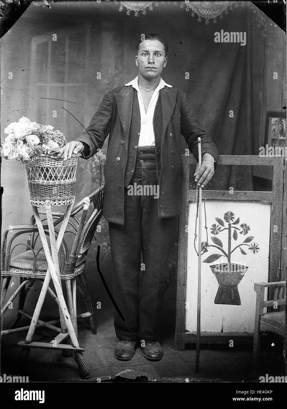 Man with a whip Black and White Stock Photos & Images - Alamy