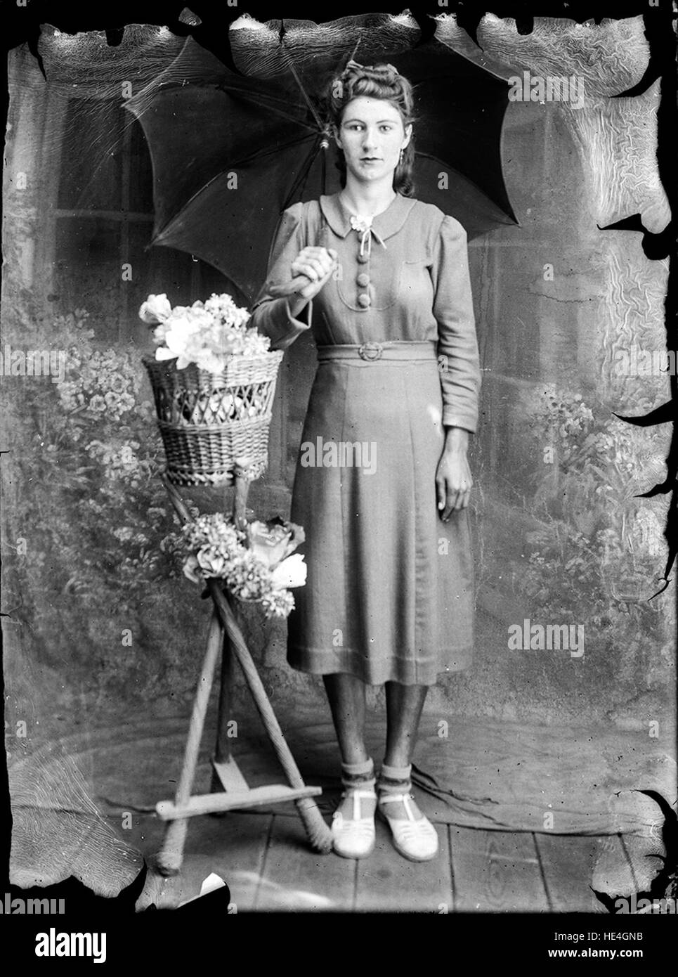 Portrait of a woman, Costica Acsinte Archive, Romania Stock Photo - Alamy