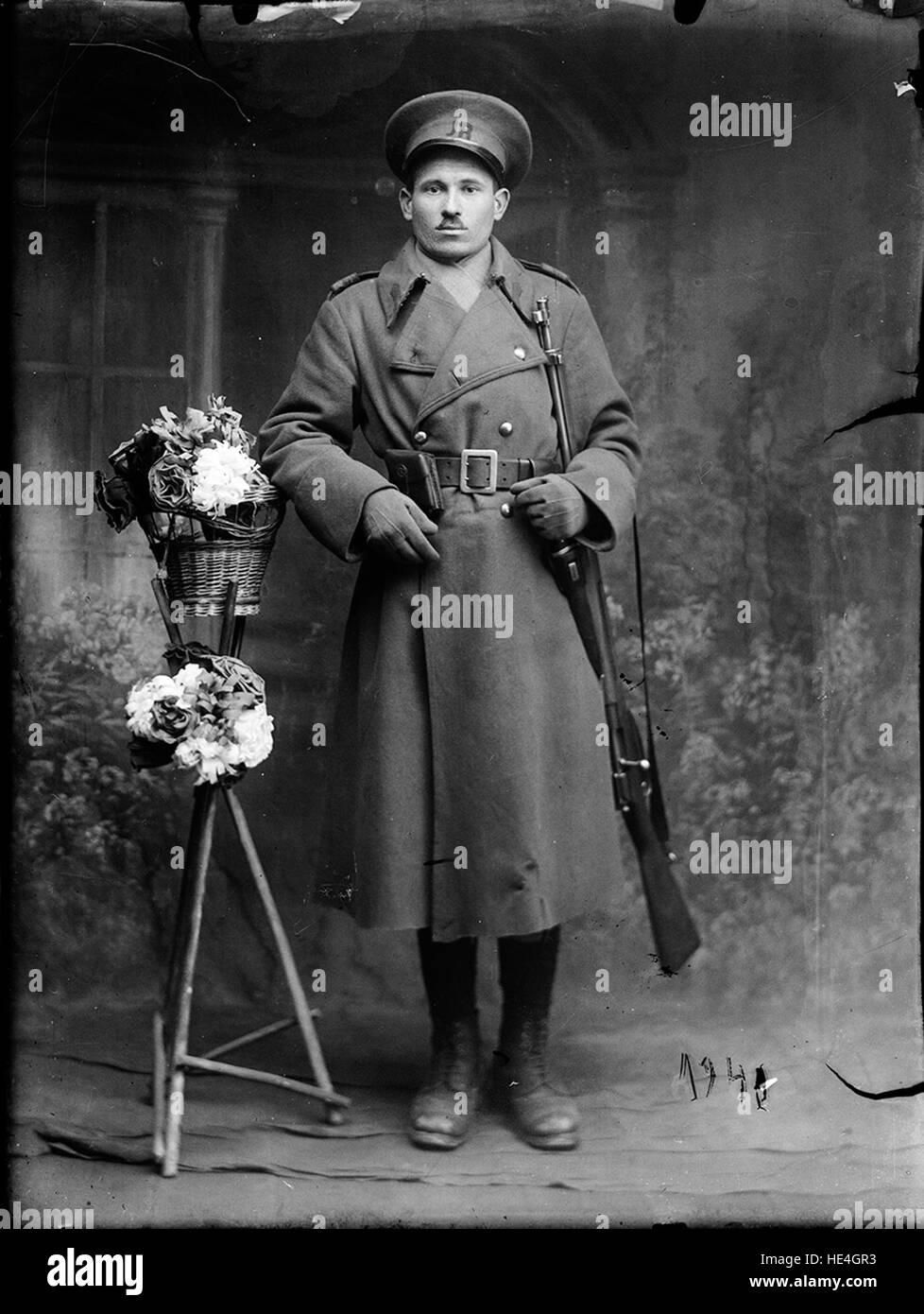 Romanian soldier portrait, 1940, Costică Acsinte Archive Stock Photo ...