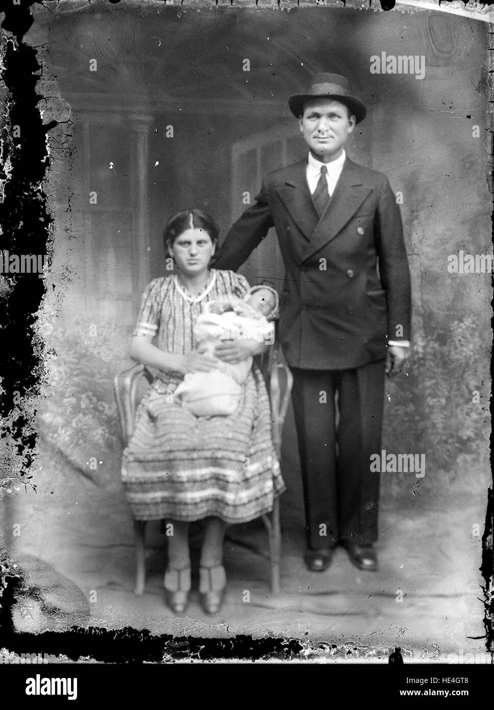A family portrait captured by Costică Acsinte, depicting a Romanian ...
