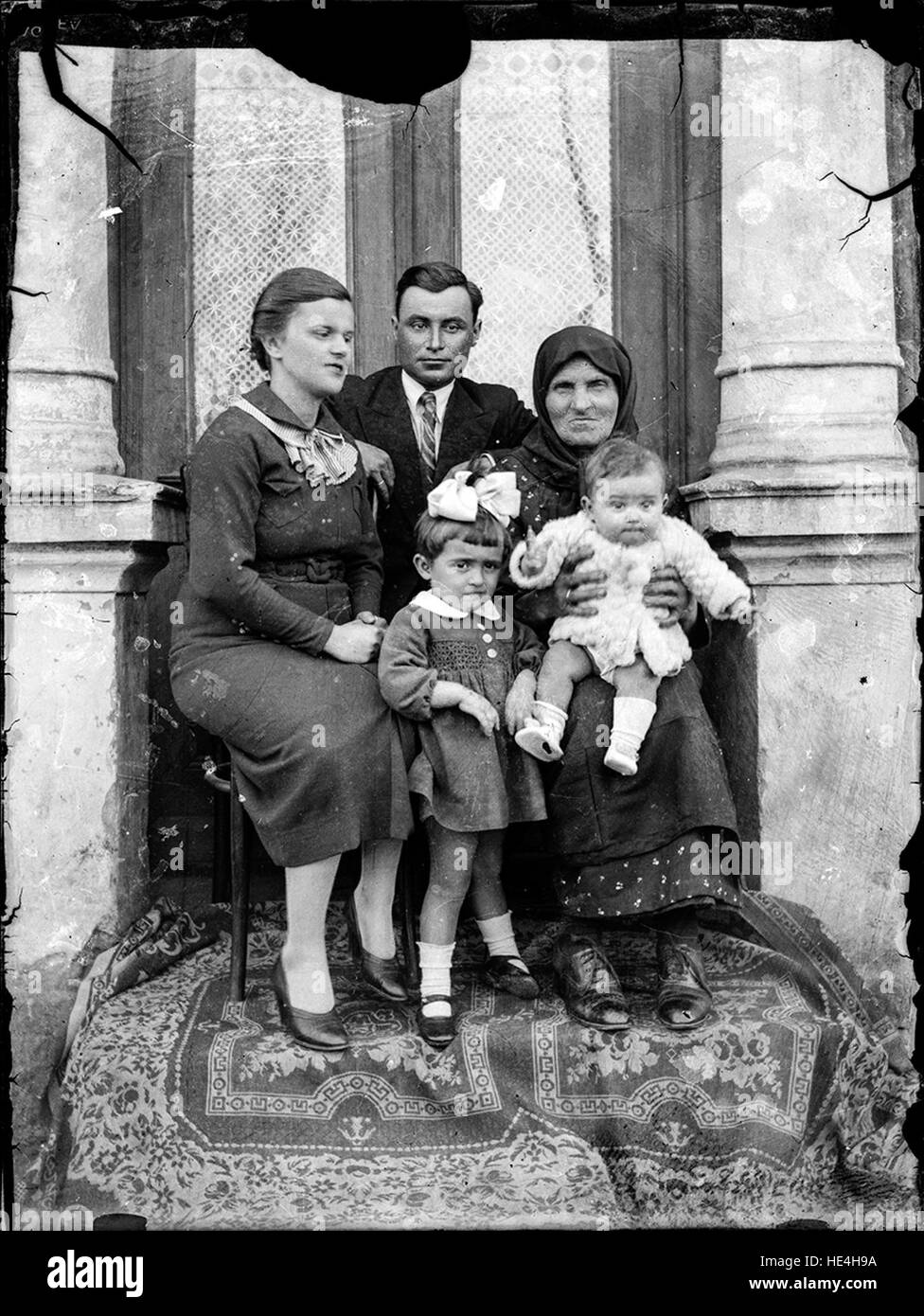 A family portrait from Ialomița, Romania, captured by Costică Acsinte ...
