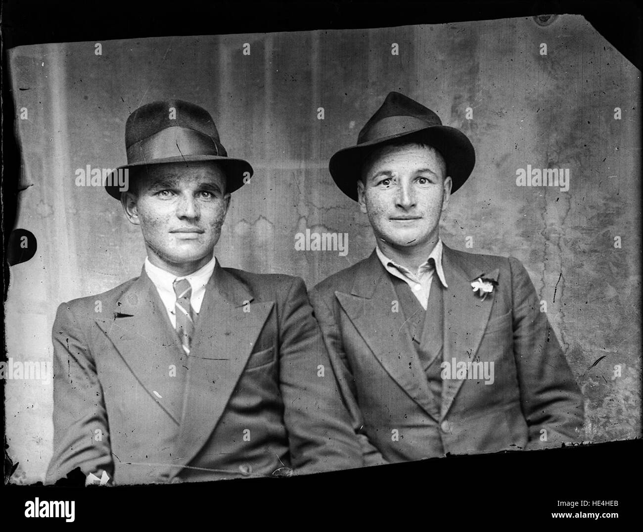 Two Men, historic photo, bygone image, old ancient past, Costica ...