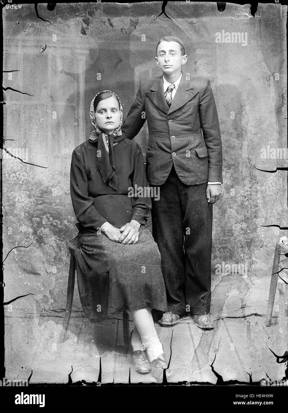 Mother child portrait captured Black and White Stock Photos & Images ...