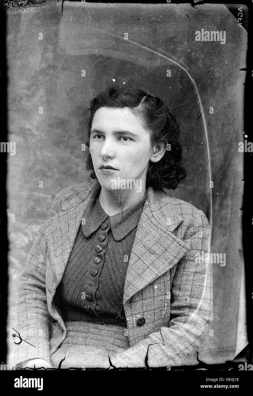 Two portraits, Costica Acsinte Archive, Ialomita, Romania Stock Photo ...