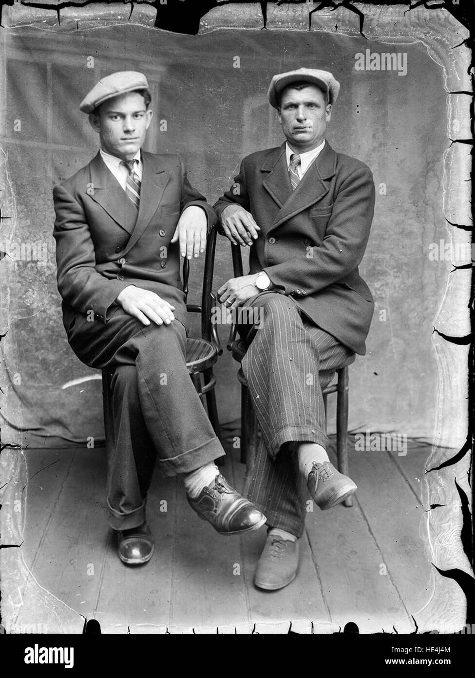 A portrait of two men from Romania, captured by Costică Acsinte in ...