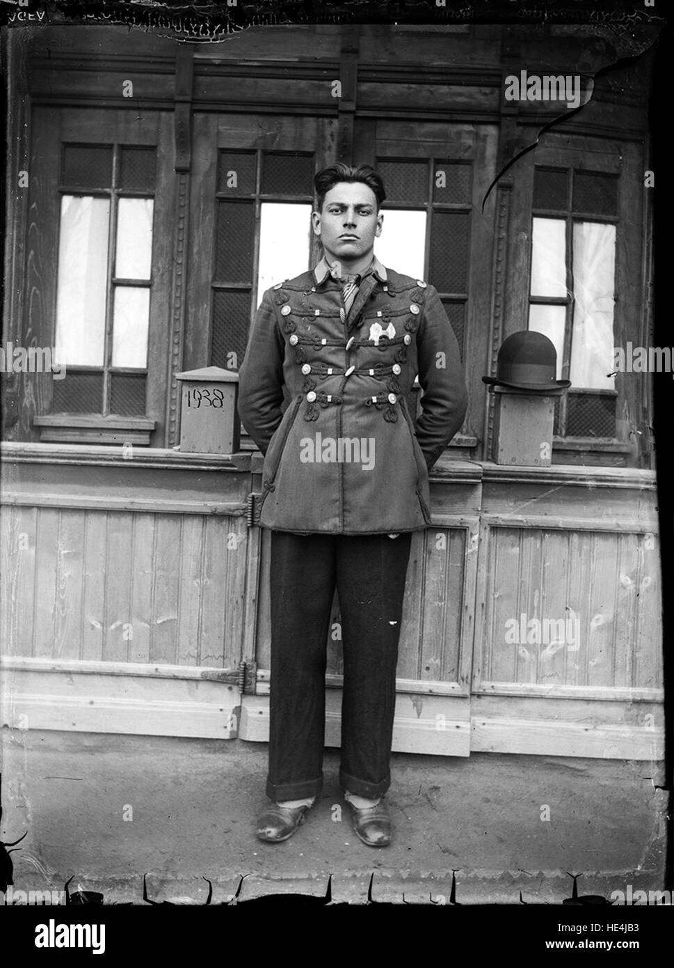 Military portrait of a Romanian soldier from 1938, photographed by ...