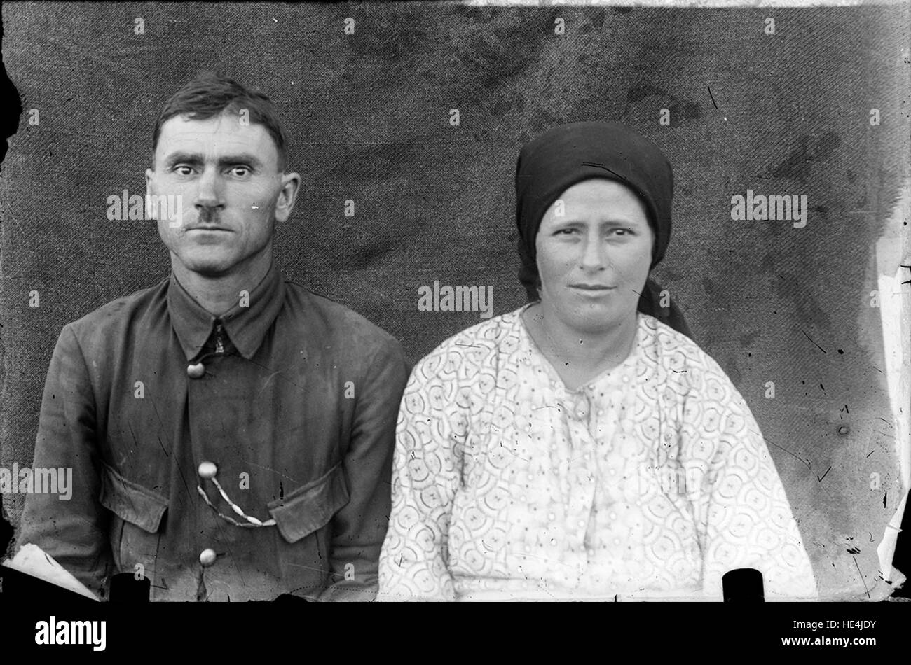 Two images: portraits, historic, history, bygone, image, old, ancient ...